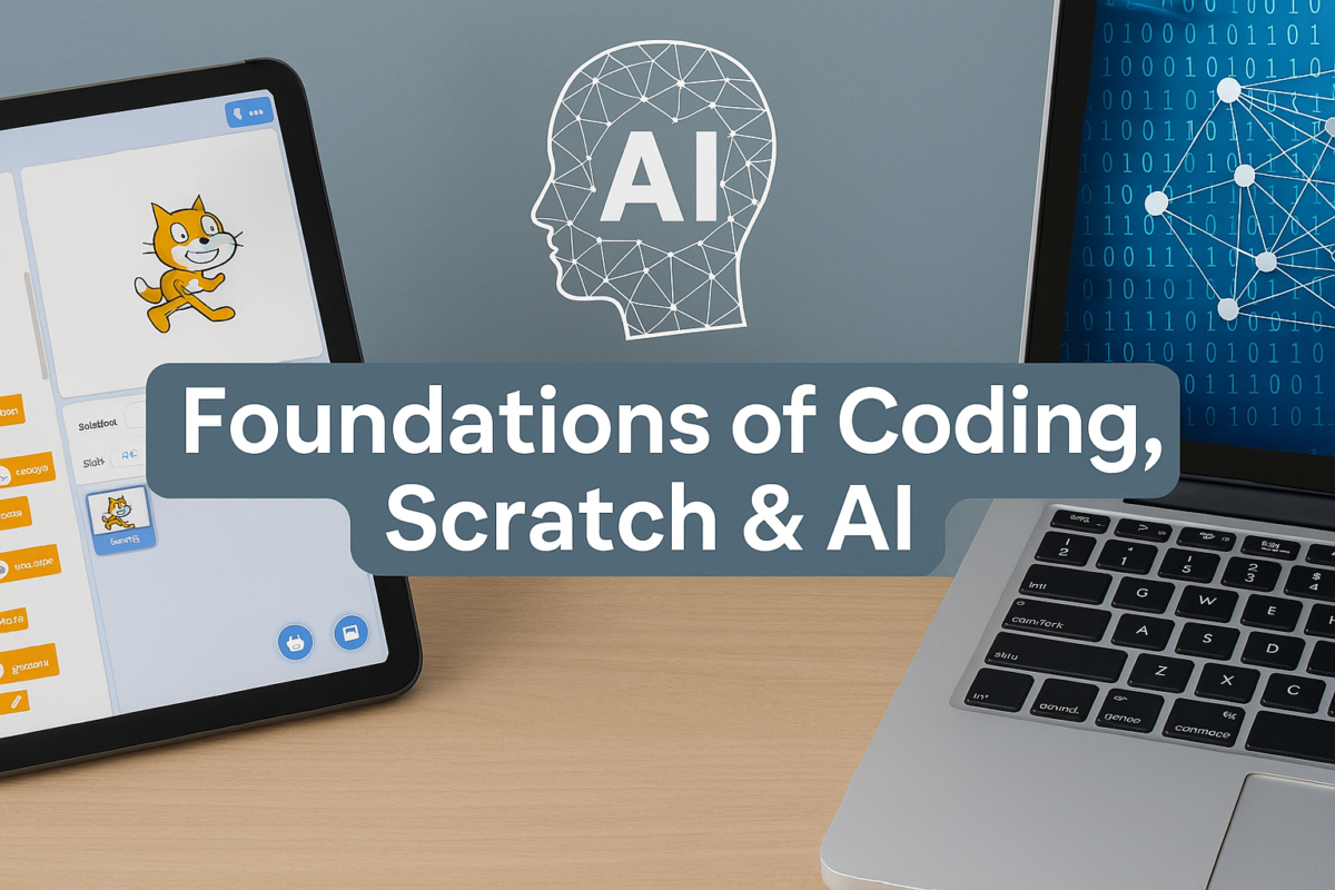 Foundations of Coding, Scratch & AI (For kids 6-8) – Code.Hub